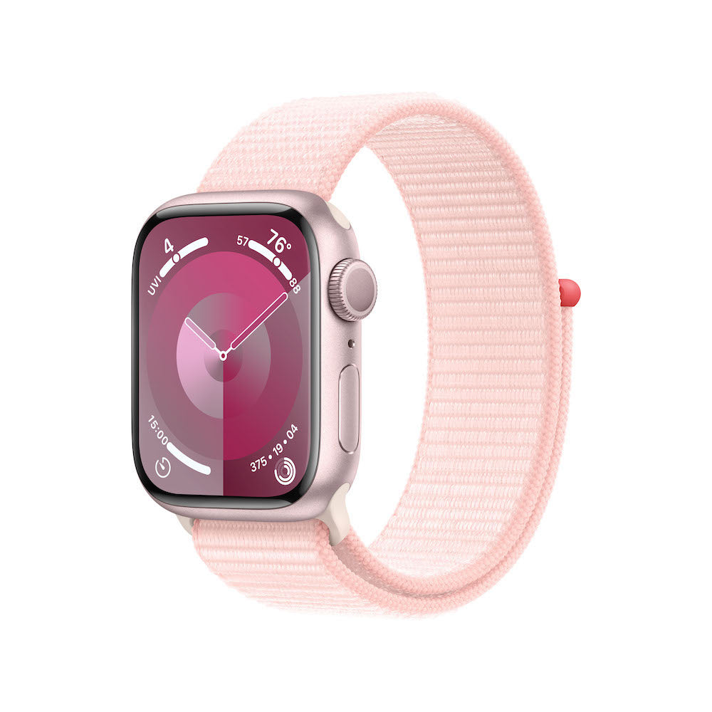 Apple Watch Series 9 GPS 41mm Pink Aluminium Case with Light Pink Spor ...