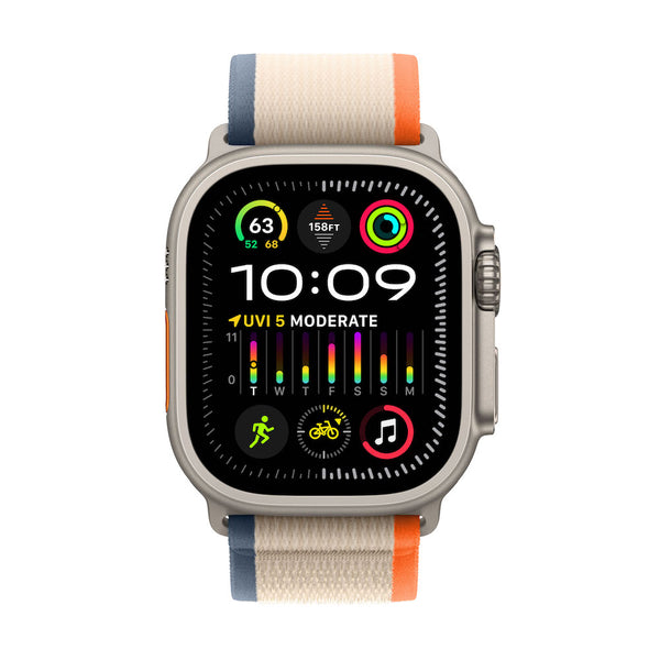 Apple Watch Ultra 2 Titanium Case with Trail Loop - Orange/Beige ...