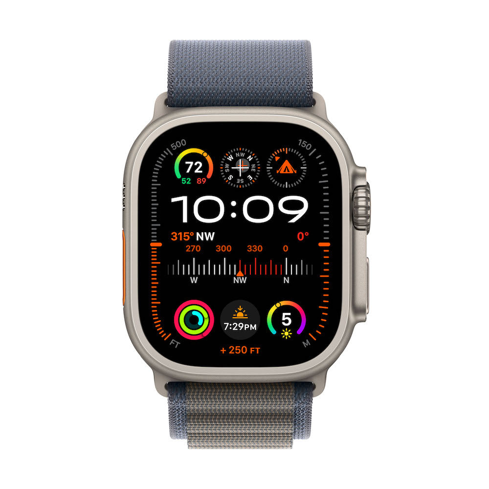 Apple Watch Ultra 2 Titanium Case with Alpine Loop - Blue - iStore Nigeria