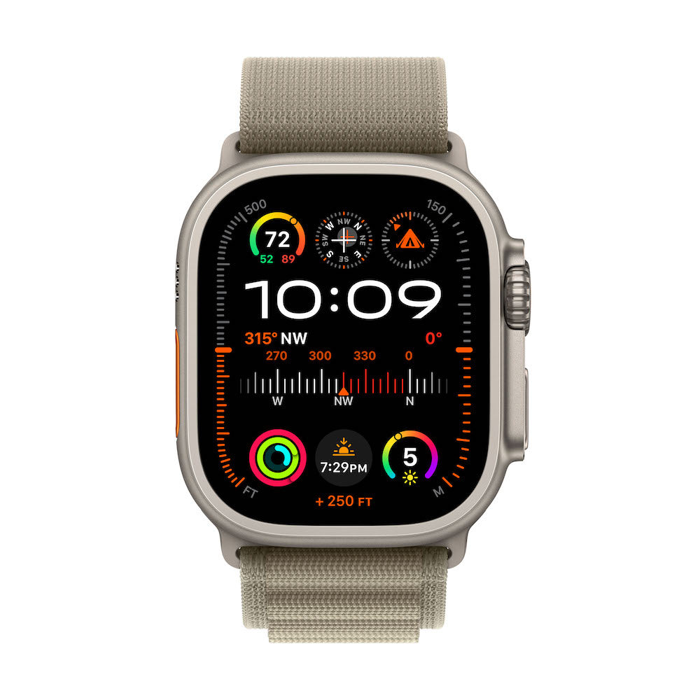 Apple Watch Ultra 2 Titanium Case with Alpine Loop - Olive - iStore Nigeria