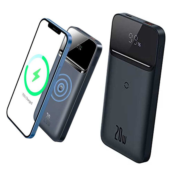 10000mAh Magnectic Wireless Fast Charging Power bank - Black - iStore ...